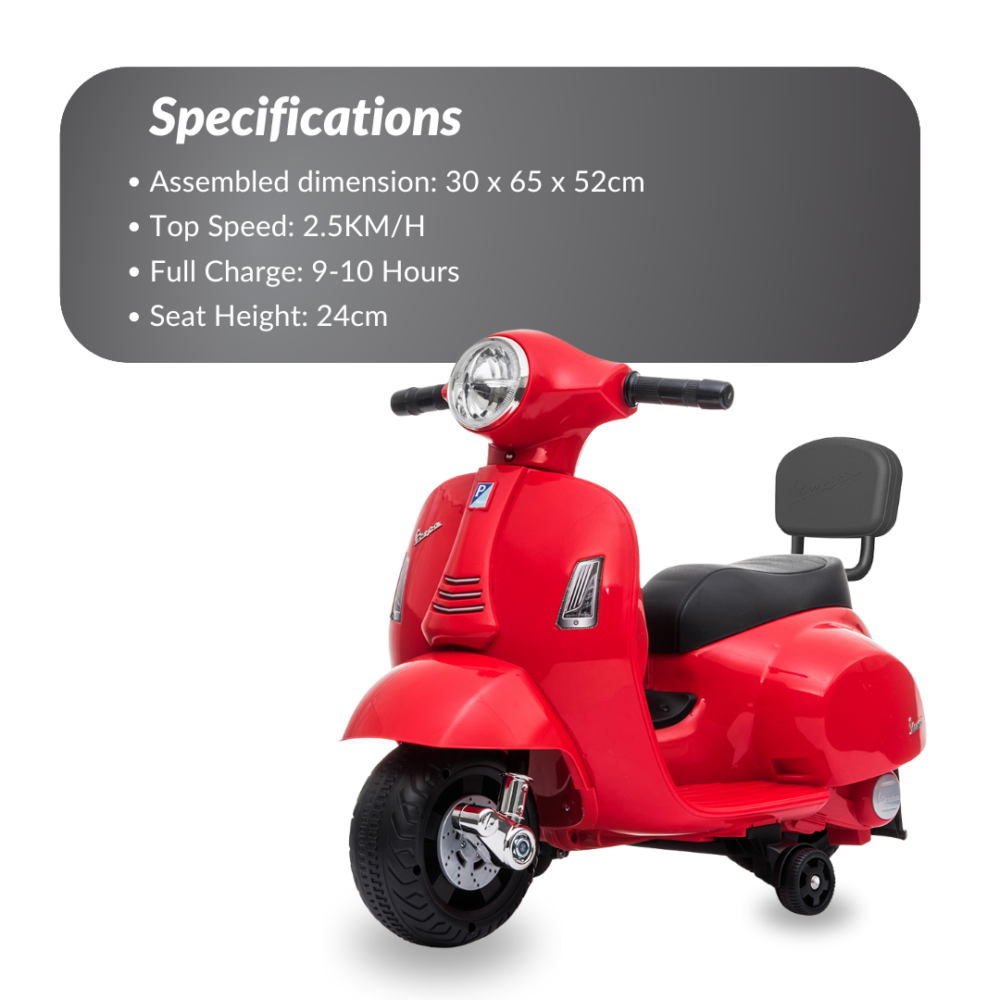 Original Mini Vespa 6V Electric Ride-On - Koopers